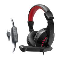 China 108dB Plastic Leather Omni LED Wired Gaming Headphone for sale