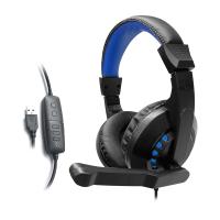 China 108dB Plastic Leather Omni LED Wired Gaming Headphone for sale