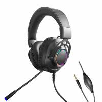 China hot sale new model 2022 rgb gaming headphone for xbox,30mW 102db USB Wired Gaming Headphone With LED Light for sale