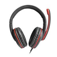 China 20Hz Stereo Gaming Headset With Mic  3.5MM Sound Detachable Headphone For Call Center for sale