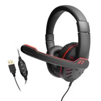 China 20Hz Stereo Gaming Headset With Mic  3.5MM Sound Detachable Headphone For Call Center for sale
