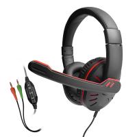 China 20Hz Stereo Gaming Headset With Mic  3.5MM Sound Detachable Headphone For Call Center for sale