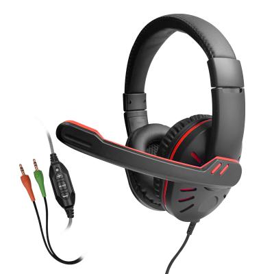 China 20Hz Stereo Gaming Headset With Mic  3.5MM Sound Detachable Headphone For Call Center for sale