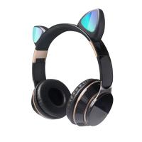 China Portable Wireless Stereo Headphone Bluetooth Cat Ear Earphones for sale