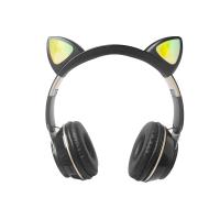 China Portable Wireless Stereo Headphone Bluetooth Cat Ear Earphones for sale