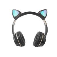China Portable Wireless Stereo Headphone Bluetooth Cat Ear Earphones for sale