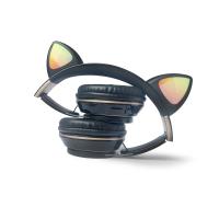 China Portable Wireless Stereo Headphone Bluetooth Cat Ear Earphones for sale