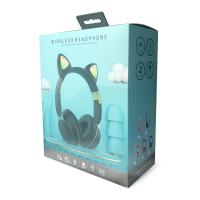 China Portable Wireless Stereo Headphone Bluetooth Cat Ear Earphones for sale