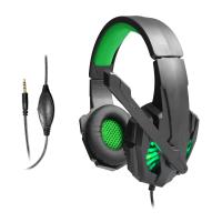 China 20KHz Wired Gaming Headphone Adjustable Foldable Stereo Earphones For Computer for sale