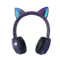 China RGB Cute Cat Ears Noise Cancelling Bluetooth Headphones With Microphone Kid Stereo Music for sale