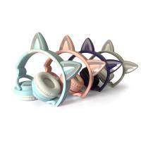 China RGB Cute Cat Ears Noise Cancelling Bluetooth Headphones With Microphone Kid Stereo Music for sale