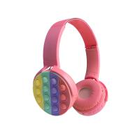 China 12m Bluetooth Wireless Headphones Silicone Pop Toy Colorful Lovely Headset Girls for sale