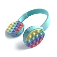 China 12m Bluetooth Wireless Headphones Silicone Pop Toy Colorful Lovely Headset Girls for sale