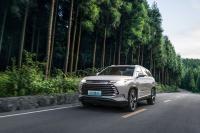 China BYD Electric Car Frigate 07 Glory Edition Hexagonal Design Shell White Interior Color for sale