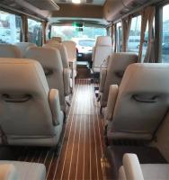 China Mechanical Braking System Used Petrol Car 19 20 Seats Toyota Coaster Bus for sale