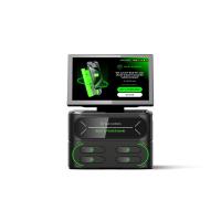 China Integrated 6000mAh Touch-Screen Charging Station for 4 Slots USB Input Share Power Bank Rental 4G Kiosk Phone Stand for sale