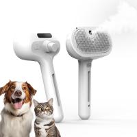 China 4 IN 1 Pet Steam Brush 11.5×20×2.8cm with Self-Cleaning Comb for Dogs and Cats for sale