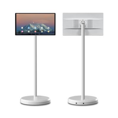 China 21.5 Inch Smart Portable TV with 300cd/m² Brightness, 12V 6000mAh Battery and Android TV Platform for sale