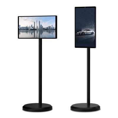 China 21.5 Inch 60Hz Smart TV with In-Cell Touch, 1920x1080 Resolution, Android 12 OS and Portable Wheels for sale