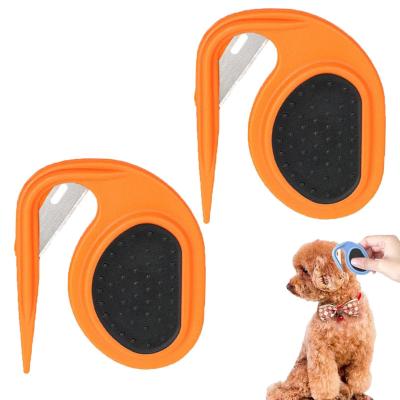 China Pet Knotting Comb 6.7×4cm with Blade Brushes for Dogs & Cats - 4 Color Options for sale