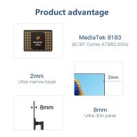 China 21.5 Inch 60Hz Smart TV with In-Cell Touch, 1920x1080 Resolution, Android 12 OS and Portable Wheels for sale
