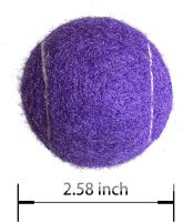 China 2.5 Inch Rubber Pet Tennis Balls - Macaron Color Interactive Dog Toy for Fetch and Chewing for sale