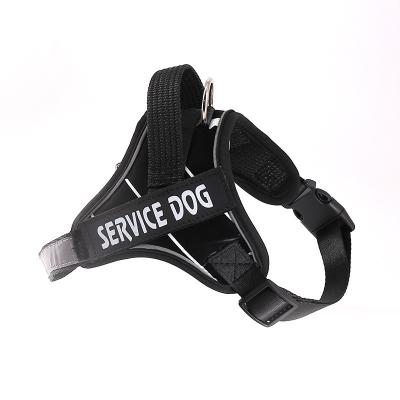 China Adjustable Dog Harness S/M/L/XL Sizes - Breathable Polyester No-Pull Vest for Outdoor Walking & Jogging for sale
