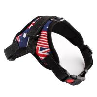 China Adjustable Dog Harness S/M/L/XL Sizes - Breathable Polyester No-Pull Vest for Outdoor Walking & Jogging for sale