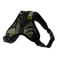 China Adjustable Dog Harness S/M/L/XL Sizes - Breathable Polyester No-Pull Vest for Outdoor Walking & Jogging for sale