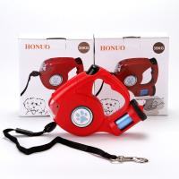 China Retractable Pet Leash with LED Flashlight and Waste Bag Holder - 3M/5M Length Options, Supports up to 35kg for sale