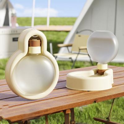 China 350ml 500ml Portable Pet Water Bottle with Foldable Drinking Bowl - Leak-Proof BPA-Free Design 183×139×62mm for sale