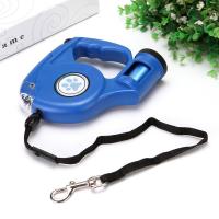 China Retractable Pet Leash with LED Flashlight and Waste Bag Holder - 3M/5M Length Options, Supports up to 35kg for sale