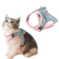 China Adjustable Pet Harness and Leash Set with Reflective Design - 0.2kg Weight, Sizes S to XXXL, Soft Nylon Mesh Material for sale