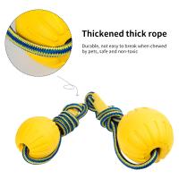 China 7cm 9cm EVA Floating Foam Dog Ball with Rope - Waterproof Chew Toy for Interactive Play for sale