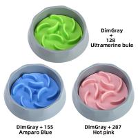 China Collapsible Silicone Pet Slow Feeder Bowl 190×46×170mm with Non-Slip Base for Dogs and Cats for sale