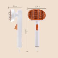China Pet Self-Cleaning Brush 20×9.5×7cm with One-Button Hair Removal for Dogs and Cats for sale