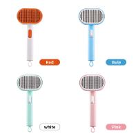 China Pet Self-Cleaning Brush 20×9.5×7cm with One-Button Hair Removal for Dogs and Cats for sale