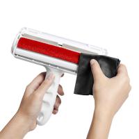 China Custom Logo Pet Hair Remover Brush 20cm x 19cm Reusable ABS Nylon Fiber Design for sale
