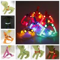 China LED Night Safety Dog Harness Vest - USB Rechargeable, Reflective Design, 500m Visibility, Multiple Sizes 30-68cm for sale