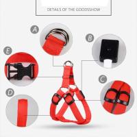 China LED Night Safety Dog Harness Vest - USB Rechargeable, Reflective Design, 500m Visibility, Multiple Sizes 30-68cm for sale