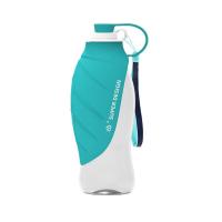 China Leakproof Silicone Portable Dog Water Bottle 8.5×20cm with 4 Color Options for Outdoor Travel and Hiking for sale