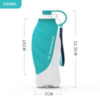 China Leakproof Silicone Portable Dog Water Bottle 8.5×20cm with 4 Color Options for Outdoor Travel and Hiking for sale