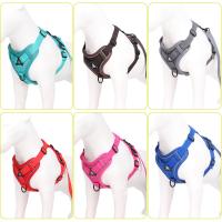 China Breathable Mesh Dog Harness with Reflective Strips - Adjustable S/M/L/XL Sizes for Outdoor Activities for sale