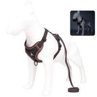 China Breathable Mesh Dog Harness with Reflective Strips - Adjustable S/M/L/XL Sizes for Outdoor Activities for sale