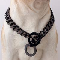 China Stainless Steel Gold Crystal Diamond Dog Collar - 0.3kg Weight, Adjustable M/L/XL Sizes for sale
