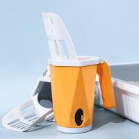 China Detachable Self-Cleaning Cat Litter Scoop with Anti-Slip Handle - 11x8x25cm ABS Construction for sale