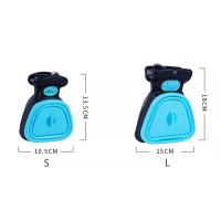 China Blue Handheld Dog Poop Scooper with Custom Logo Bag - Portable Pet Waste Cleanup Tool for Walking for sale
