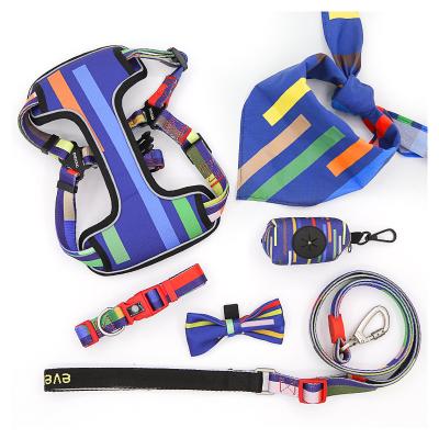 China Custom Reflective Dog Harness and Leash Set with Velcro Patches - 4 Sizes XS to L - MOQ 100 Pieces for sale