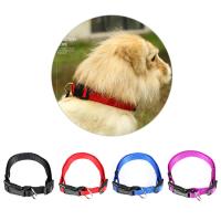 China Custom OEM Dog Collar 1.0-2.5cm Width Adjustable Nylon Pet Collars with Personalized Logo for sale