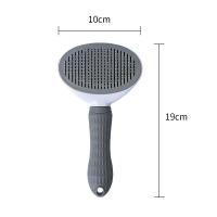 China Self-Cleaning Pet Grooming Brush with Massage Function - 95% Shedding Reduction, 7.87-inch Handle for sale